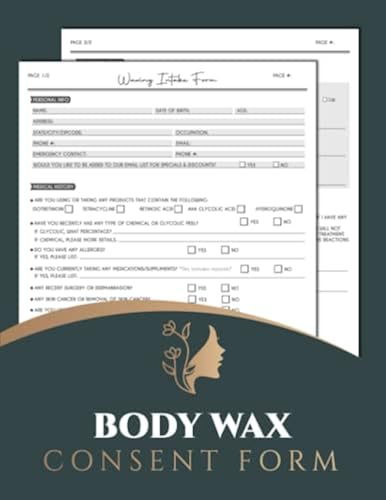 Body Wax Consent Form: Waxing Intake Form | Waxing Salon Client Intake ...