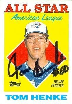 Tom Henke autographed Baseball Card (Toronto Blue Jays) 1988 Topps All ...