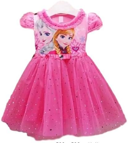 Beautiful Frozen Princess Frock: Amazon.in: Clothing & Accessories