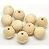 Amazon.com: Woodpeckers Natural Color Round Wood Spacer Beads 20mm(3/4 ...