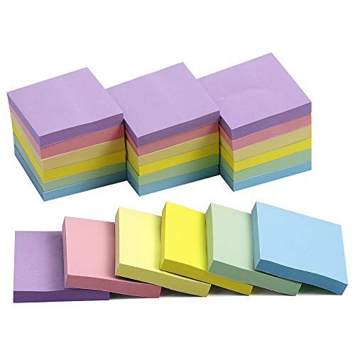 Vanpad (24 Pack) Sticky Notes 2x2 in Pastel Post Stickies Super ...