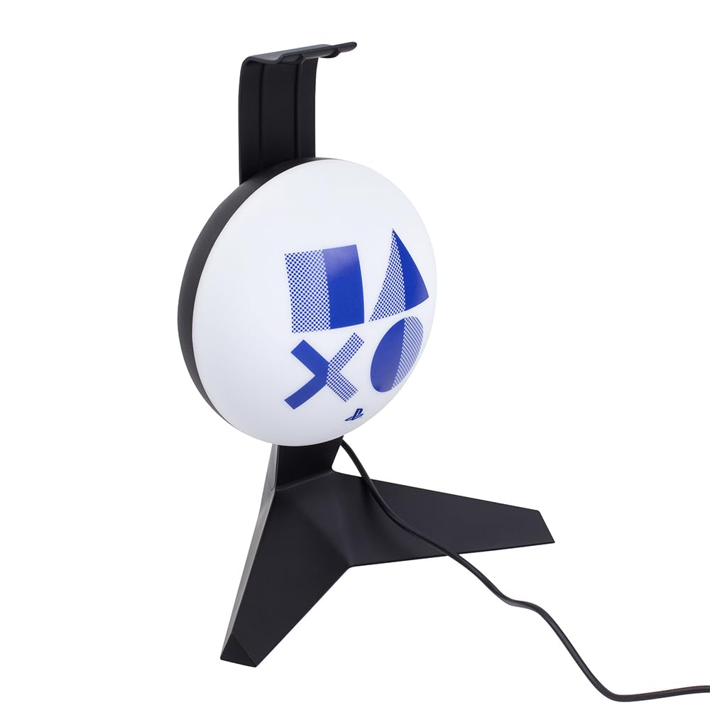 Paladone PlayStation Light Up Headphone Stand, Turns On When Headphones ...