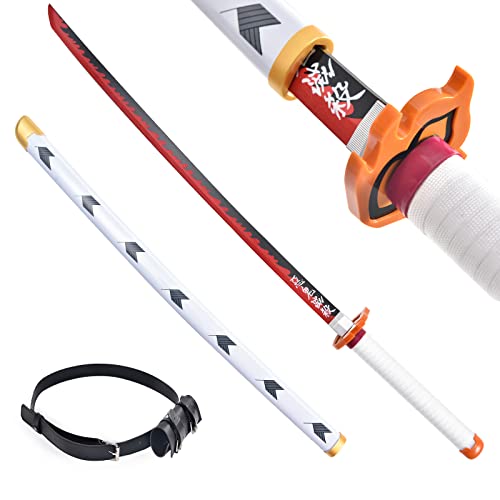 Demon Slayer Sword Anime Sword 41inch - with Belt - Zenitsu Sword ...
