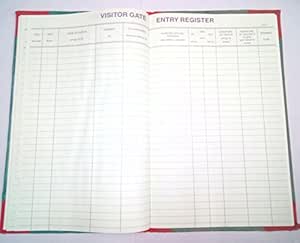 ATISHAY Visitor GATE Entry Register, 34Cm × 20Cm, 500 Pages, Pack of 1 ...