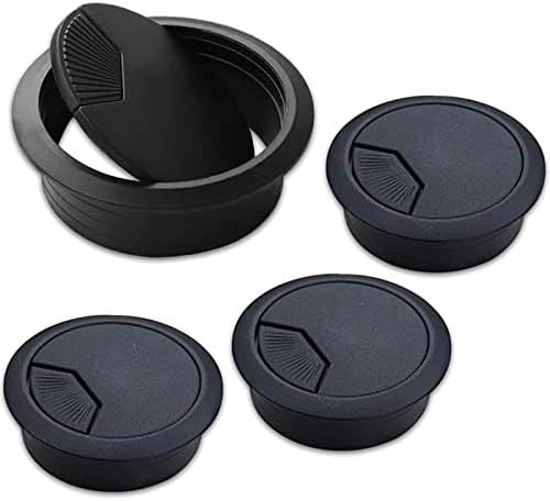 60mm 2.4-inch Desk Circular Cable Cable Ring, Desk Port Hole Cover ...
