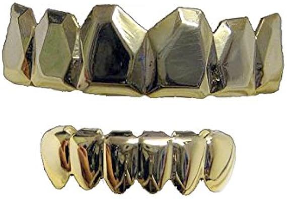 Best Grillz Grillz Top & Bottom Tombstone Teeth Hiphop Bling Grill ...