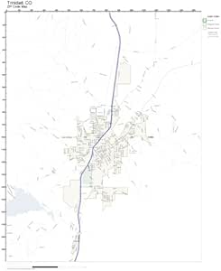 ZIP Code Wall Map of Trinidad, CO ZIP Code Map Not Laminated : Amazon ...