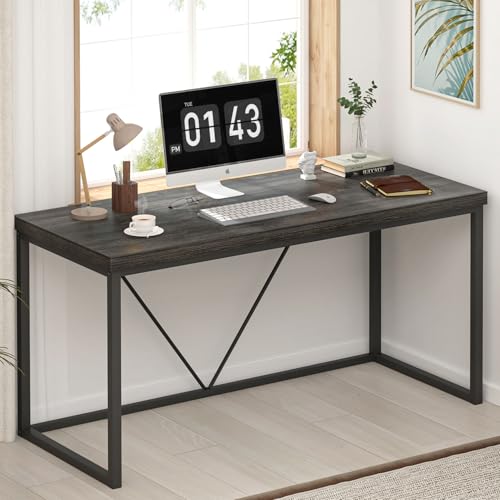 FOLUBAN Modern Home Office Desk, Large Gaming Study Writing PC Table ...