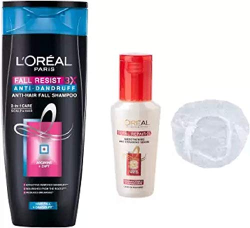 L'Oreal Paris Fall Resist 3x Anti-Dandruff & Anti- Hair Fall Set of 3 ...