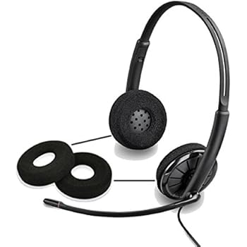 Amazon.com: (2 Pair) Replacement Plantronics Foam Ear Pad Cushion For ...