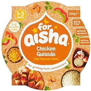 For Aisha 1 to 3 years 230g tray meals - Chicken Guisada, Mild Mexican ...