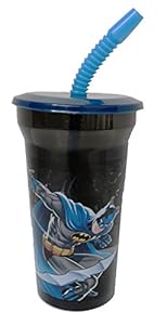Amazon.com | Batman Tumbler Drinking Cup with Straw: Drinkware Cups ...