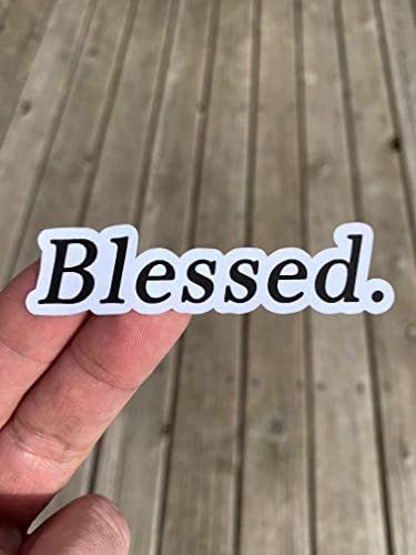 Amazon.com: Blessed Sticker, Laptop Sticker, Water Bottle Sticker ...