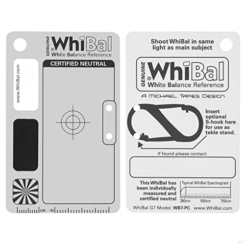 Genuine Whibal G7 Certified Neutral White Balance Pocket Card (2.1"x3 ...