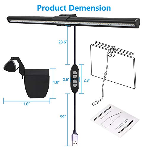 Computer Monitor Light Screenbar E-Reading Lamp, Auto-Dimming LED Task ...