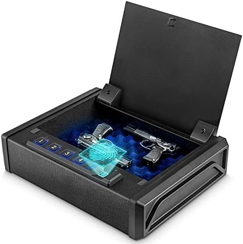 UC Gun Safe, Gun Lock Box with Fingerprint Identification-Quick Access ...