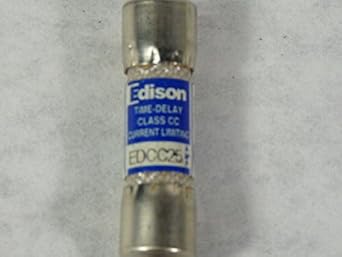 Edison EDCC25 Fuse 25 Amp 600V Slow Blow Class CC Time Delay Fuse ...