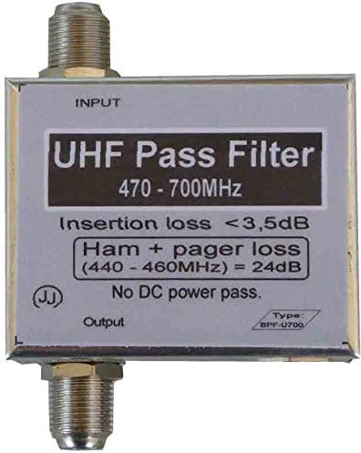 Amazon.com: UHF- Band-Pass Filter 470-700MHz Special, Ham + Pager Loss ...