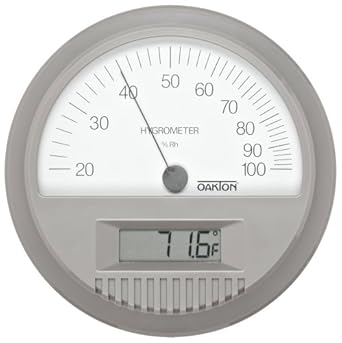 Oakton Thermohygrometer, Wall Mount, Digital Thermometer: Science Lab ...