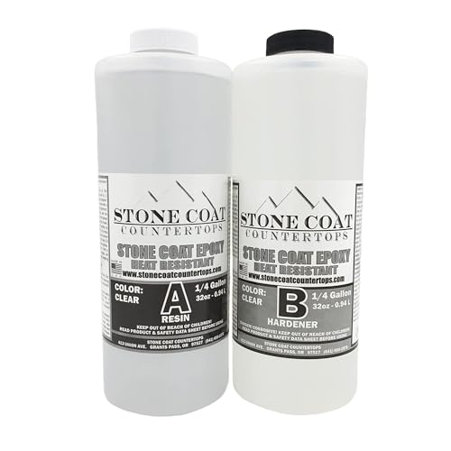 Stone Coat Countertops Epoxy Kit 1/2 Gal – Heat Resistant, Food Safe ...