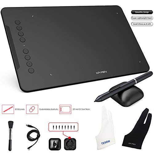 XP-PEN Deco 01 Graphics Drawing Tablet, Graphic Tablets with 8 Shortcut ...