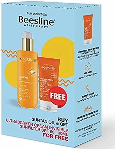 Beesline Carrots Suntan Oil Deep Tan 200ML + Beesline Ultrascreen Cream ...