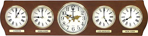 Rhythm Clocks, Time Zones Wall Clock | Pricepulse