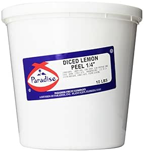 Amazon.com: Paradise Diced Lemon Peel 1/4 Inch, 10 Pound Tub