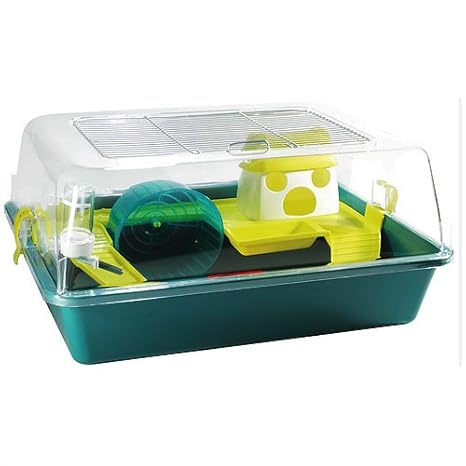 Pet Ting – Hamster-Käfig – Rennmaus-Käfig – Moderner Hamsterkäfig (grün ...