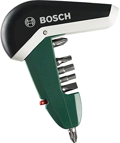 Bosch 7-Piece Pocket Screwdriver Bit Set, Green/Black, 17.7 X 15.8 9.8 ...