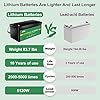 JITA 12V 400Ah LiFePO4 Battery, Lithium Deep Cycle Rechargeable Battery ...