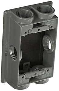 Hubbell-Bell 5415-0 Weatherproof Box Extension Adapter, 5-1/4-Inch X 3 ...