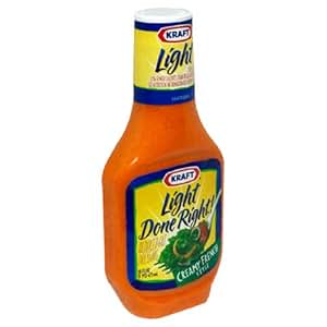 Amazon.com : Kraft Dressing, Creamy French Style Light Done Right, 16 ...