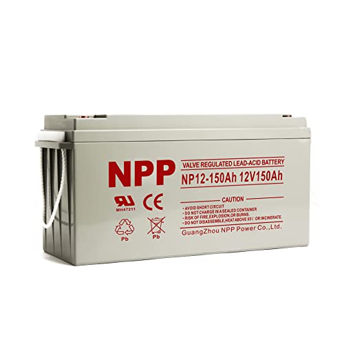 NP12-150Ah 12V 150Ah 12Volt Rechargeable AGM Deep Cycle Battery ...