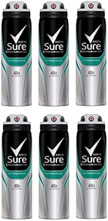 Sure Mens Motionsense Sensitive Anti Perspirant Deodorant 6x 250ml ...