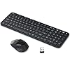 Wireless Keyboard and Mouse Combo, TopMate 2.4G Ultra Slim, Ergonomic ...