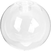 DOITOOL G9 Globe Glass Lamp Shade Clear Threaded Dome Lampshade Light ...