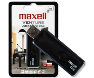 Maxell 4GB USB 2.0 4GB USB 2.0 Black USB flash drive - USB flash drives ...