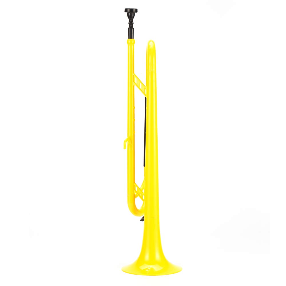 PAMPET Bugle Trumpet B Flat Plastic Trumpet with Mouthpiece for Band ...