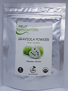 Amazon.com : Graviola (Soursop) Fruit Powder, All-Natural Pure Graviola Fruit Powder, Annona ...