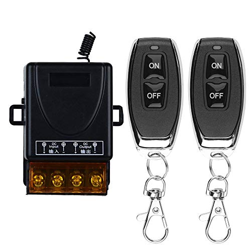 Remote Control Switch DC 12V 30A Relay Wireless Control Switch, 433Mhz ...