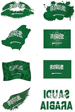 Saudi Arabia National Flag temporary Tattoo sticker body decors 8 ...