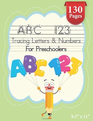 ABC Tracing Letters & Numbers for Preschoolers: Letter Tracing Book ...
