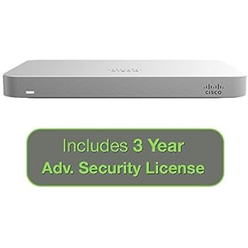 Amazon.com: Cisco Meraki MX64 Small Branch Security Appliance Bundle ...