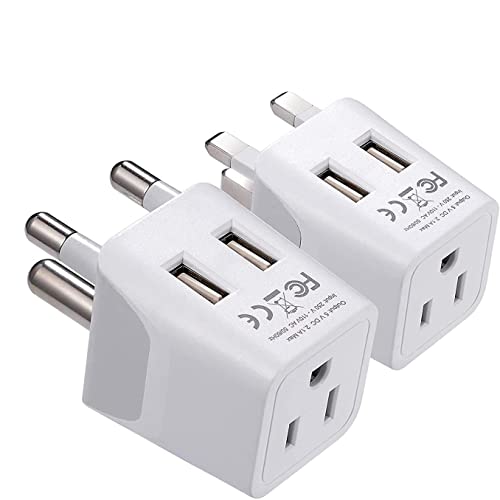 Ceptics South Africa Travel Plug Set - with 2 USB + USA Socket Input ...