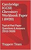 Cambridge IGCSE Chemistry Workbook Paper 1 (0620): Topical Past Paper ...