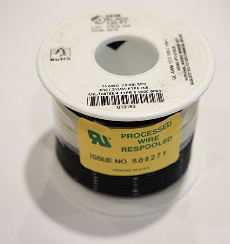 ALPHA WIRE 5858 BK005 HOOK-UP WIRE, 100FT, 16AWG CU, BLACK: Electrical ...