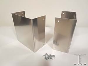 6x6 Mailbox Post Protector Guard (Mill Finish) - Wood Post Trimmer ...