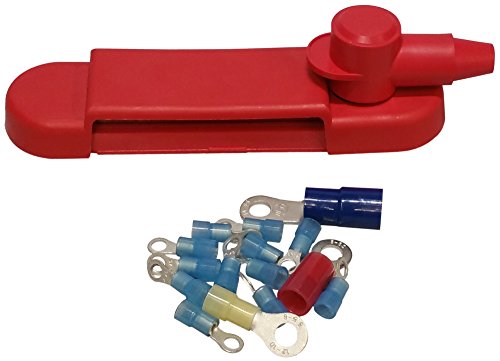 (Red) 12 Terminal Distribution Block -BUSBAR- With Ring Terminals ...