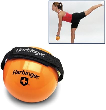 Amazon.com : Harbinger 6-Pound Weighted Fitness Ball with Strap ...